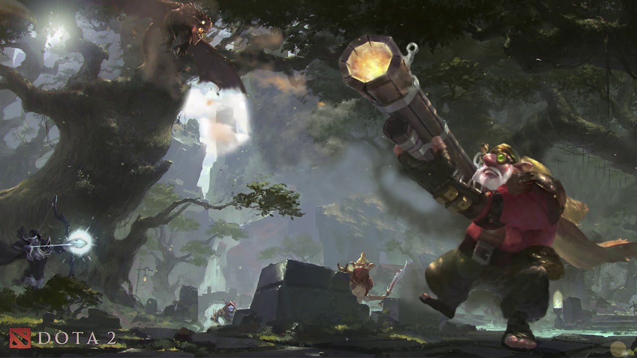 Animated Illustration Dota 2 sniper - YouTube