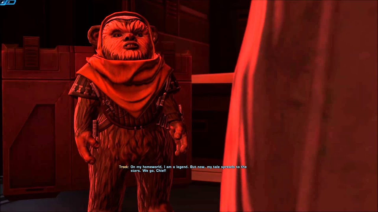 SWTOR - Sith Warrior Talking to Treek - YouTube