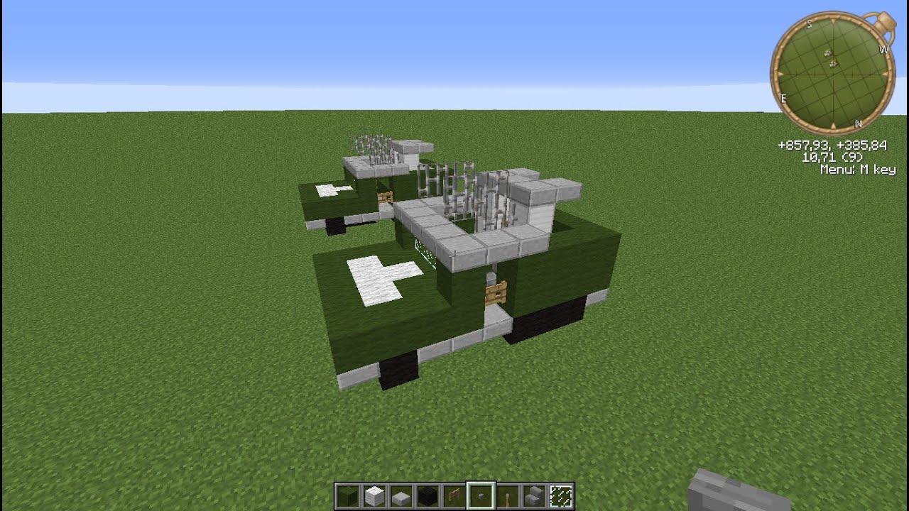 TUTO comment faire un half track Minecraft - YouTube