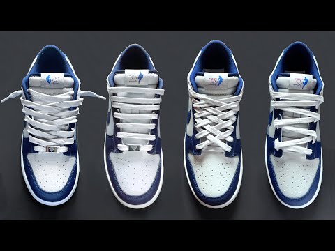 4 WAYS HOW TO LACE NIKE DUNK 1 LOW | Laces Styles