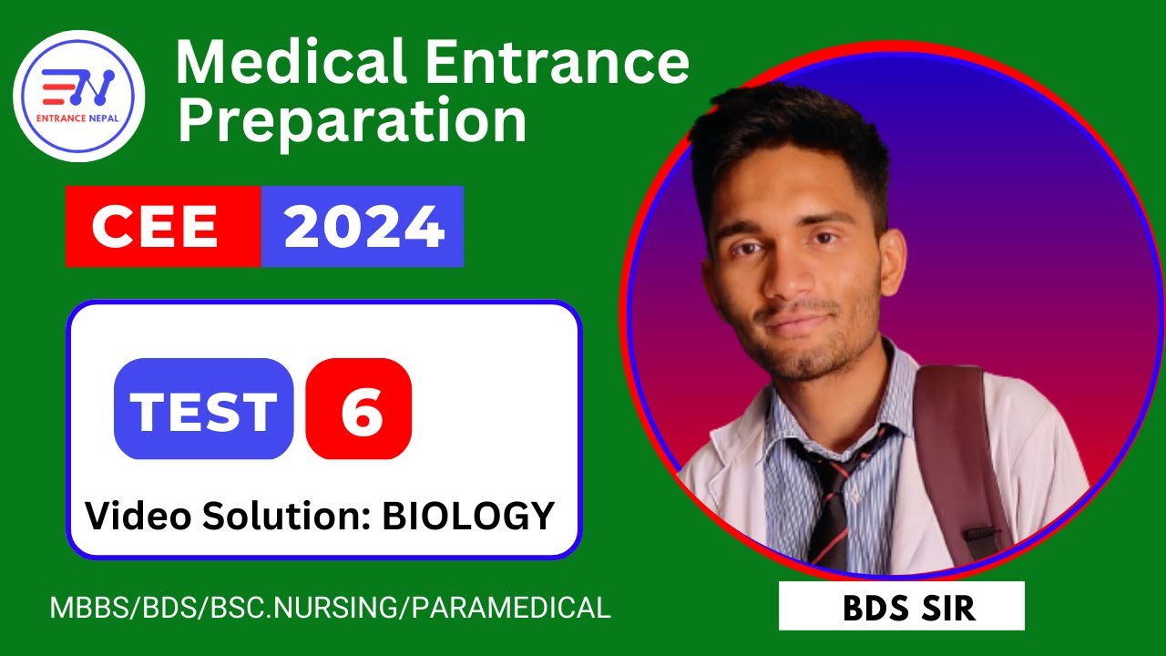 CEE TEST SERIES 6 ( Biology ) l Entrance Nepal - YouTube