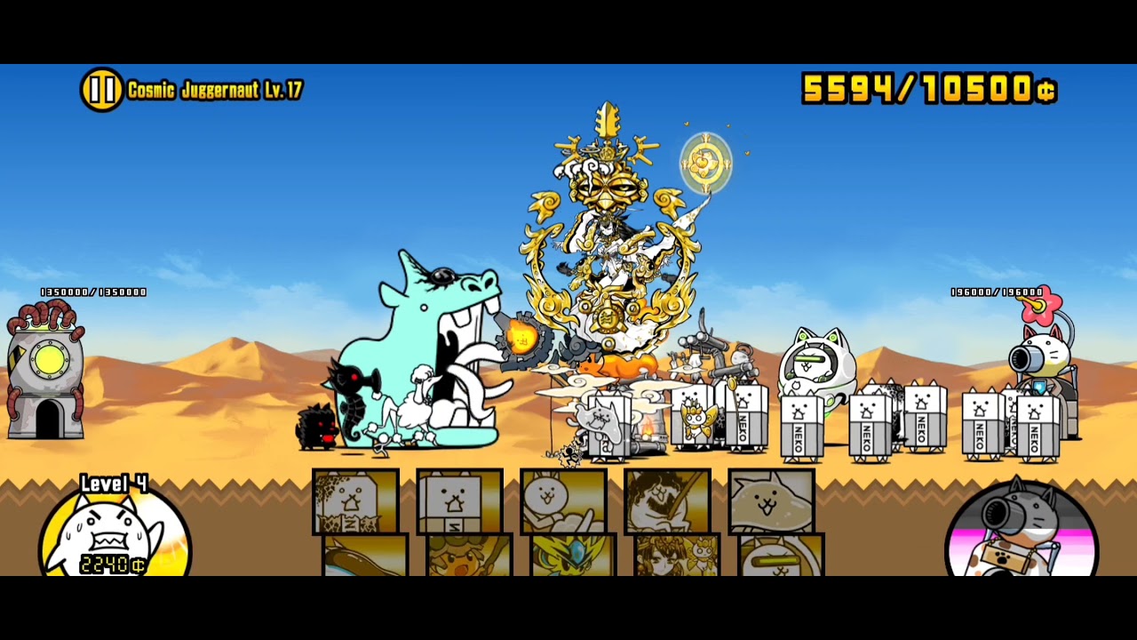 Battle Cats - Horrorpotamus Lvl 17 | Cosmic Juggernaut 2022 - YouTube