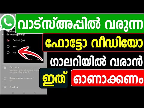 വാട്സ്അപ്പ് ഫോട്ടോ വീഡിയും ഗാലറിയില്‍ | Media visiblity | Whatsapp photo video show in gallery |Tips