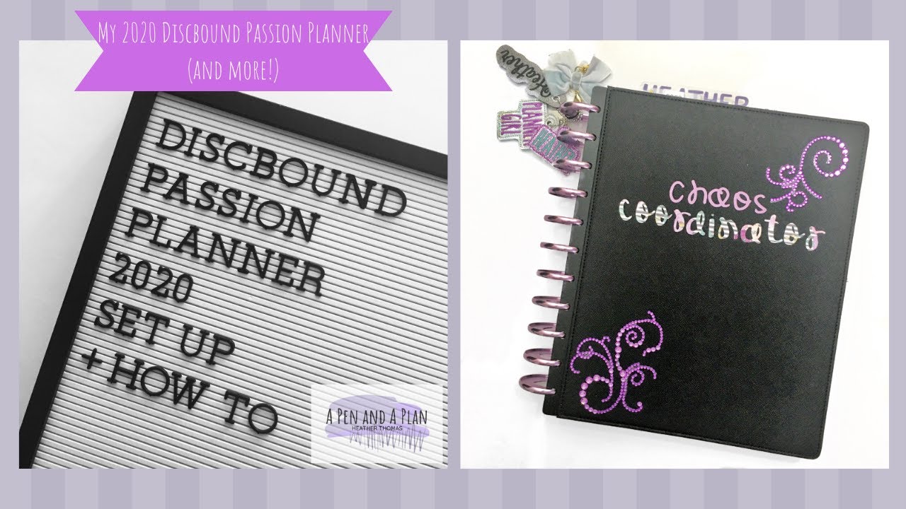 My 2020 Discbound Passion Planner (and more!) Setup + How To DIY ...