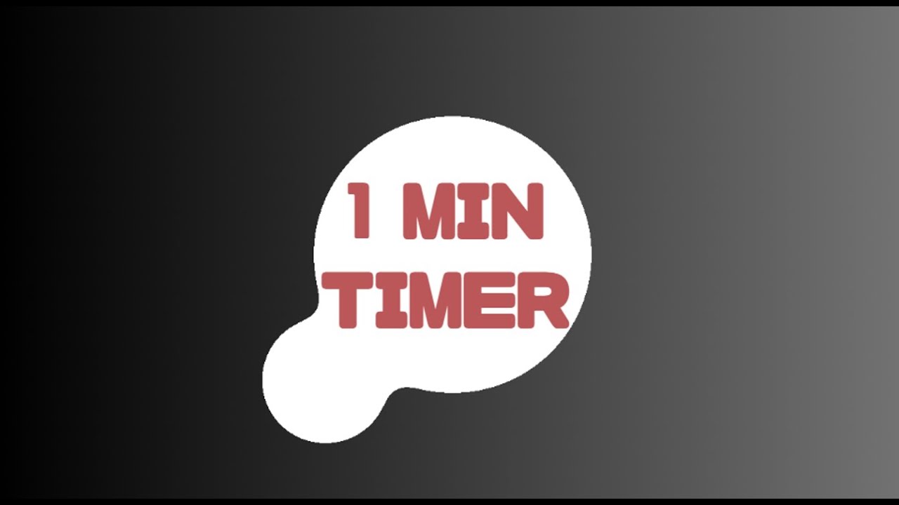 1 Minute Countdown Timer - Beep When Time's Up! 🎶 - YouTube
