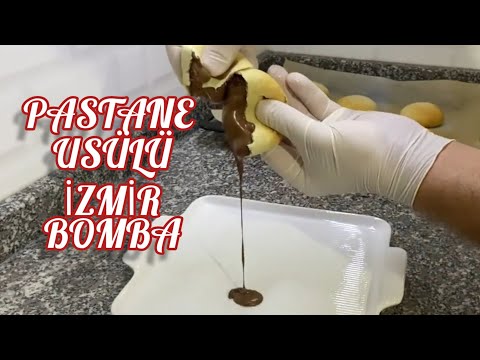 İZMİR BOMBA ustasından pastane usulu akışkan çikolatalı izmir bombası