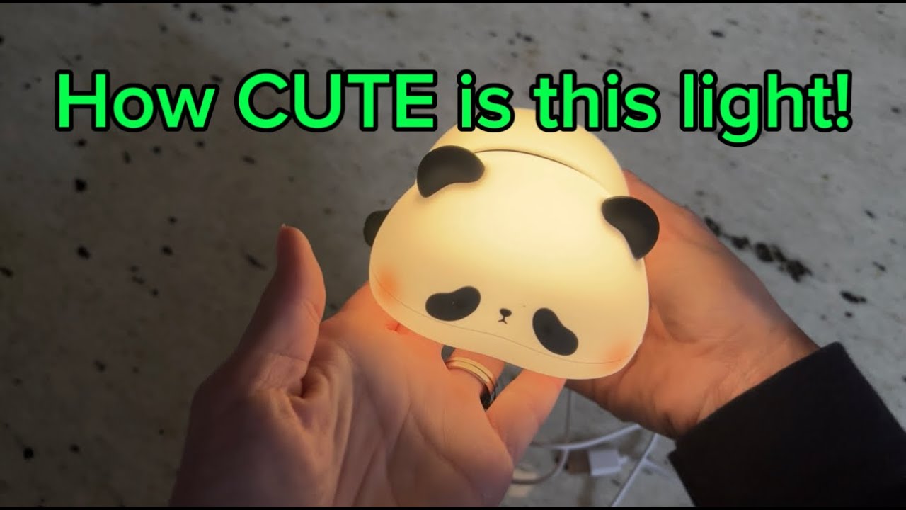 DREAMING MY DREAM Cute Panda Night Light, LED Squishy Novelty Animal ...