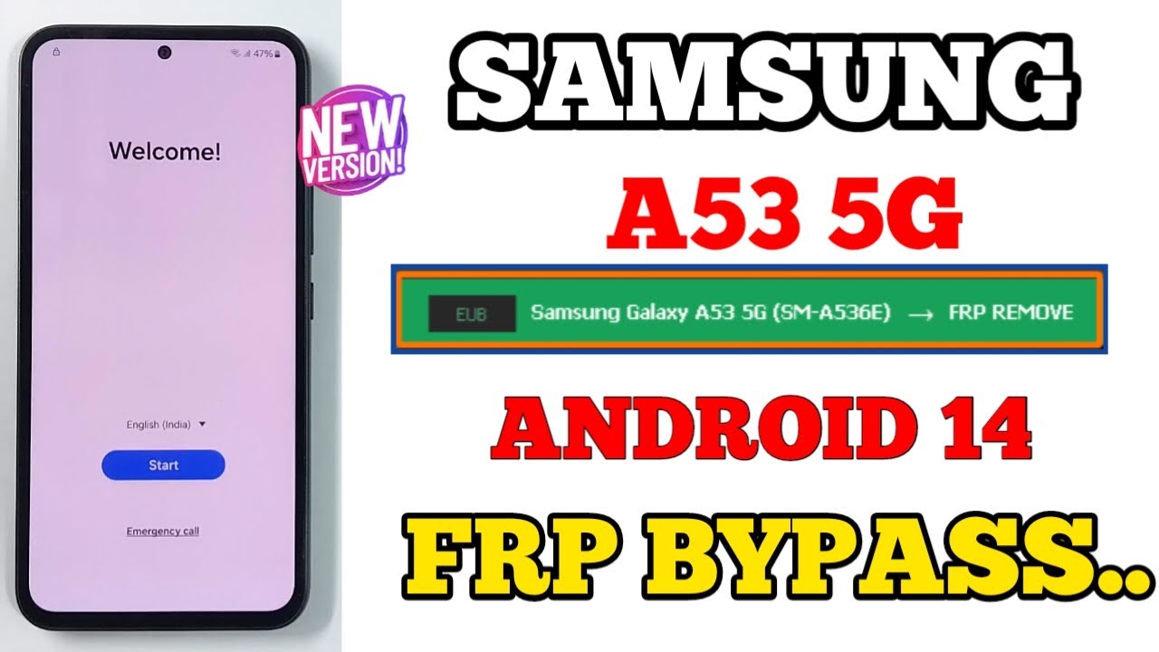 Samsung Galaxy A53 5g Frp Bypass Android 14 | SAMSUNG A53 FRP UNLOCK ...