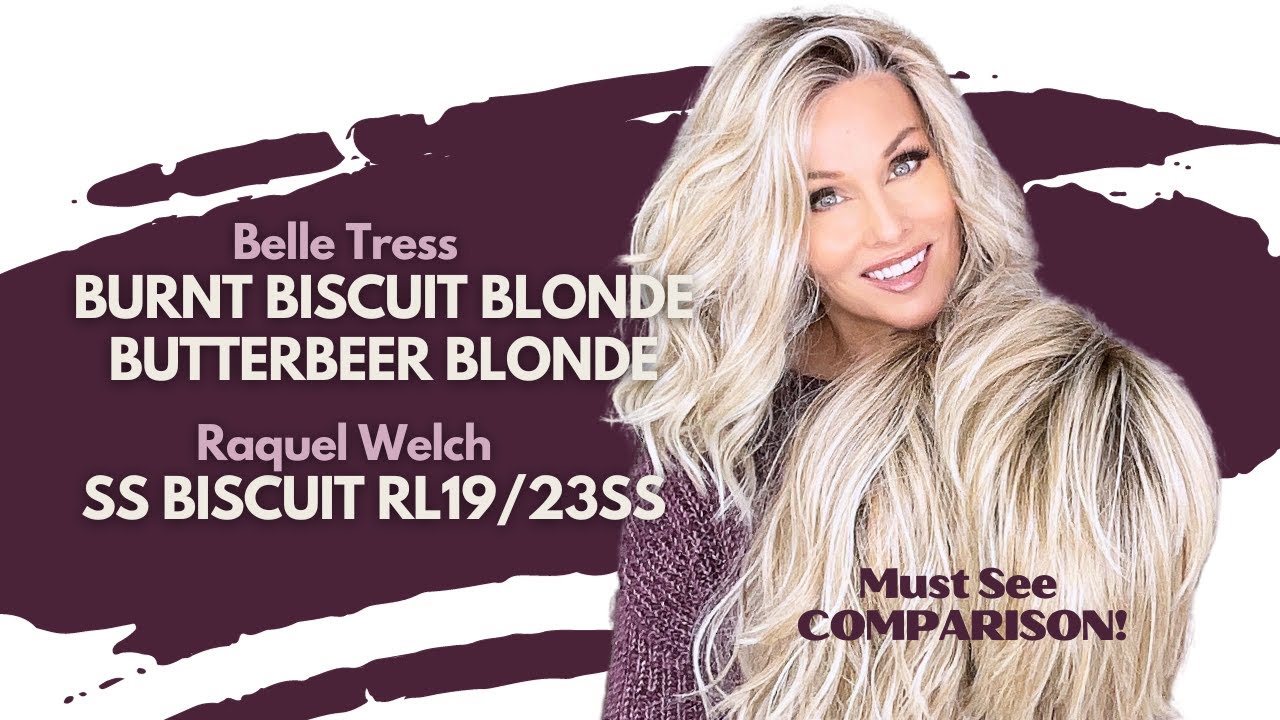 3 STUNNING BLONDE WIGS! /Burnt Biscuit /Butterbeer Blonde /SS Biscuit /Belle Tress /Raquel Welch ...