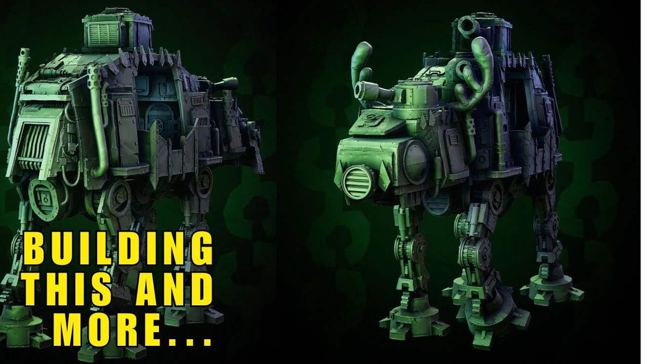 Assembing 3d prints, including this Ork ATAT - YouTube