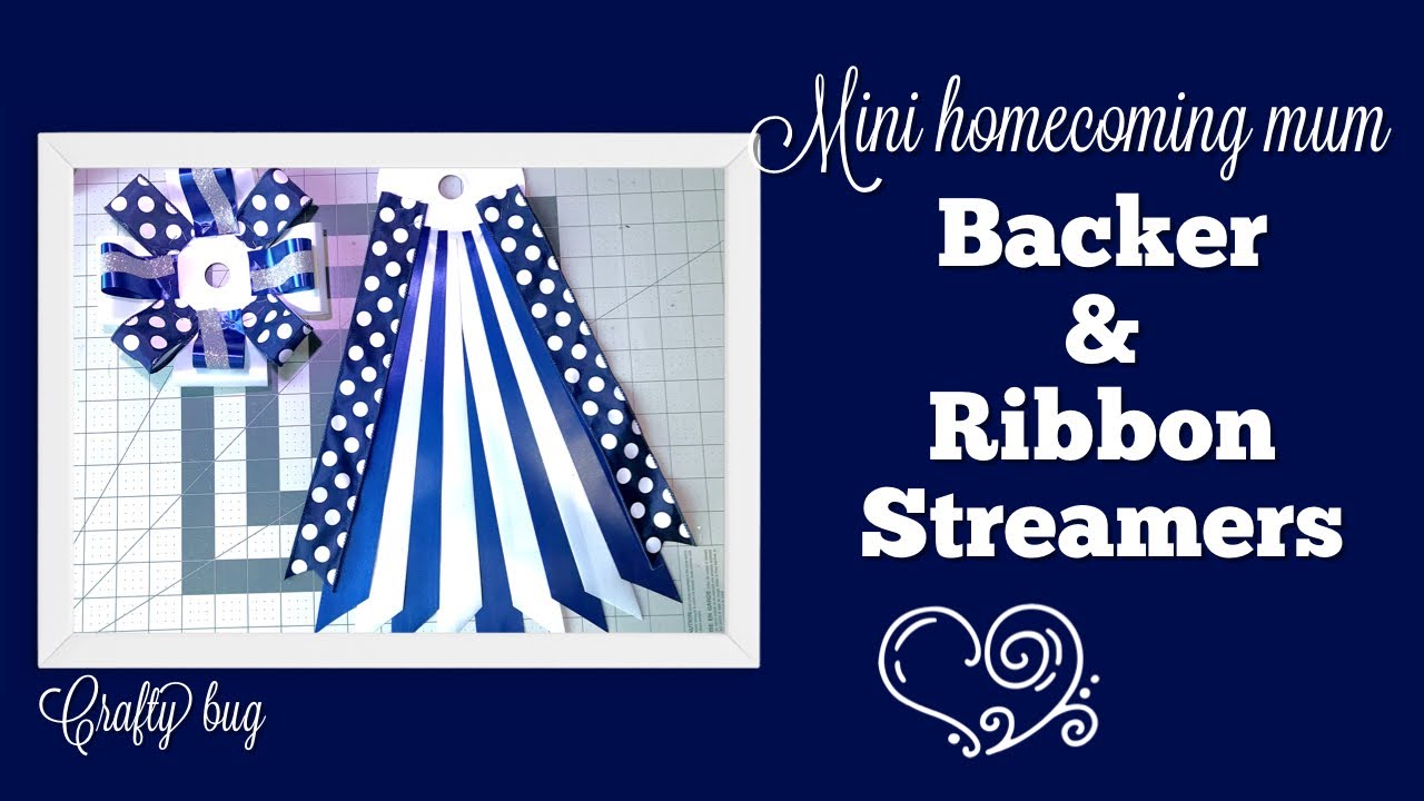 Mini homecoming mums Backer and ribbon Streamers tutorial. Homecoming ...