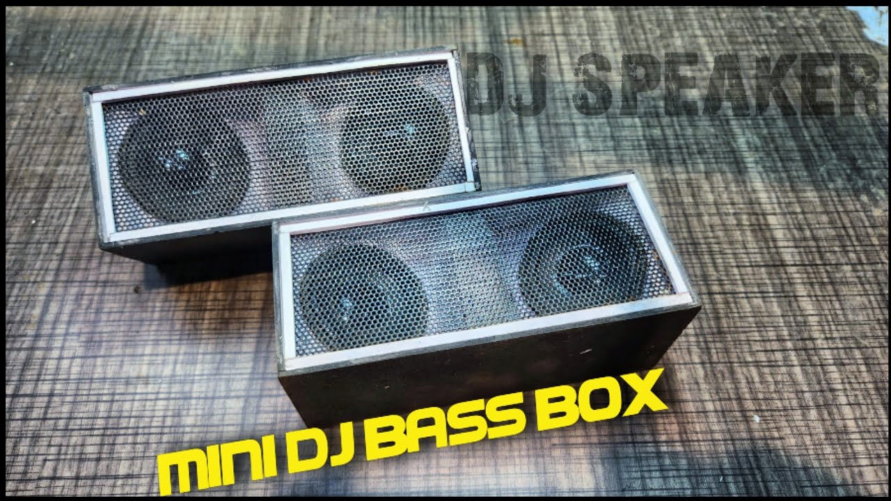 How to make Mini dj bass box - YouTube