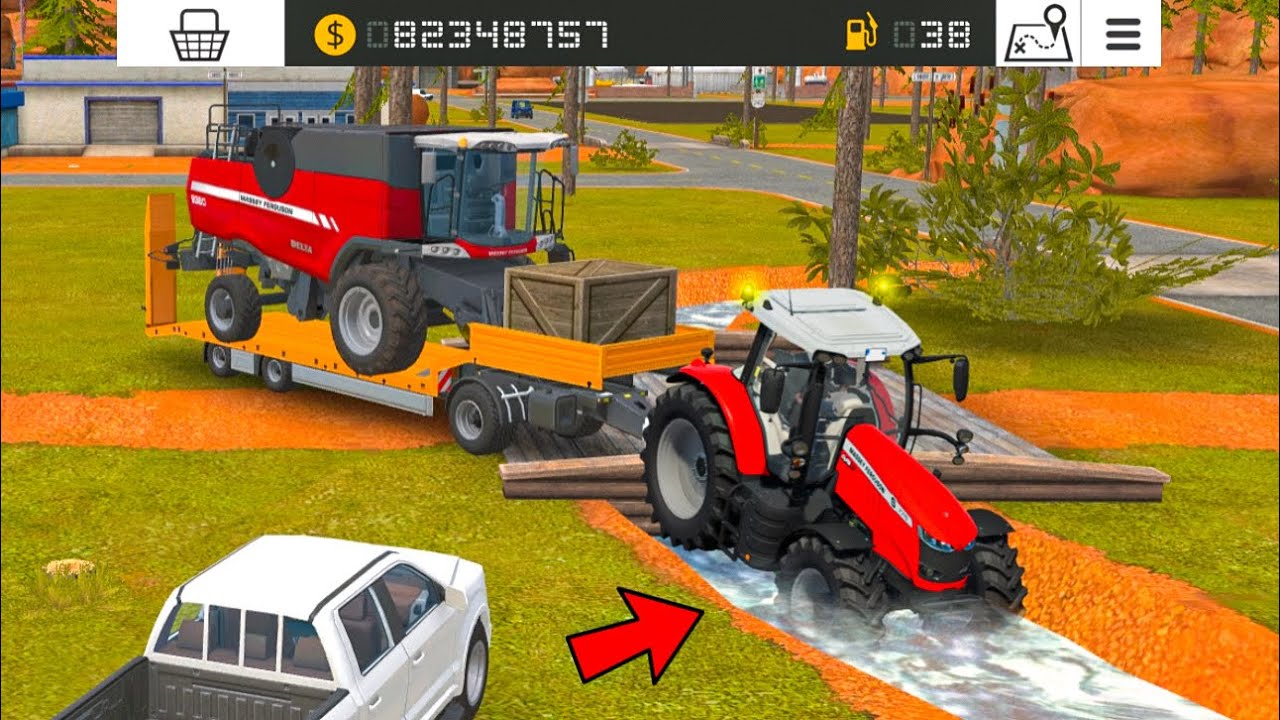 Massey Ferguson Tractor & Harvester Delivered In Fs18 | Fs18 ...