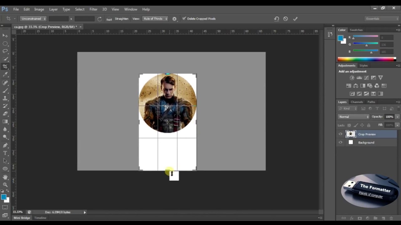 How To Crop Image In Circle Shape In Photoshop The Formatter YouTube How To Crop Image In Circle Shape In Photoshop The Formatter YouTube