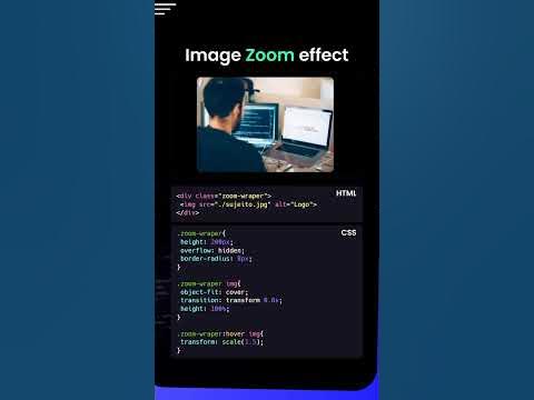 Create an Image Zoom Effect Using HTML and CSS | #shorts #html #css #webdesign #coding #reactjs ...