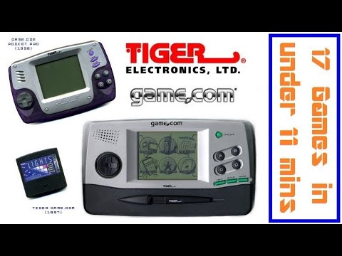 17 Tiger Game.Com Games In Under 11 Minutes - YouTube