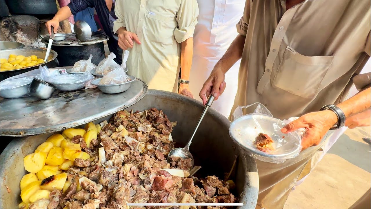 Peshawar Famous Namkeen Rosh | Rosh | Lal Chapur Namkeen Gosht recipe ...