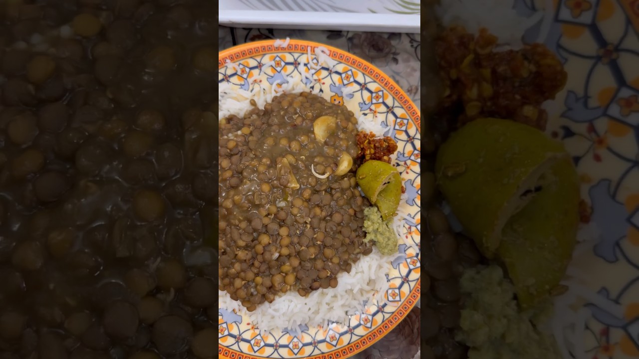 Daal Chawal | Desi Dish | Masar Chawal | Different Chutni | Achaar # ...