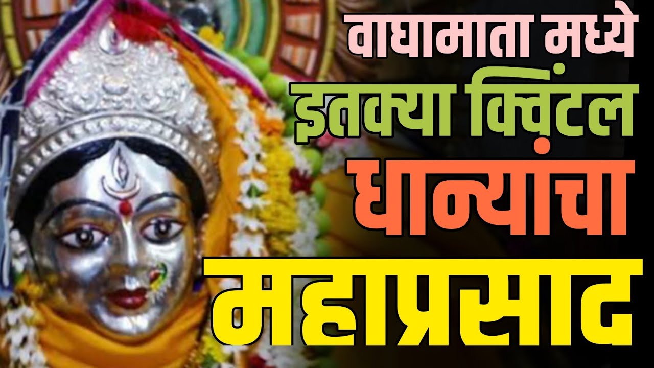Waghamata Temple Paratwada : हजारो भाविकांच्या महाप्रसादाची अशी होती ...