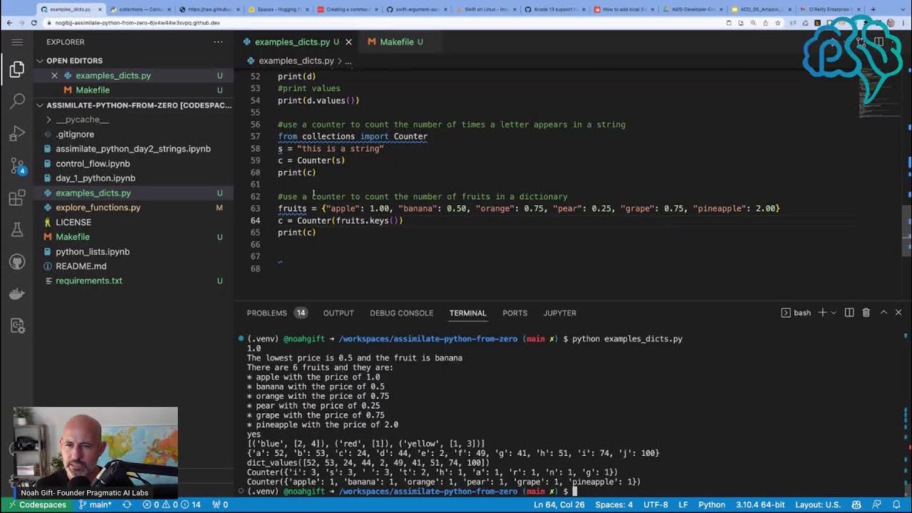 Assimilate Python From Zero Dictionaries Youtube