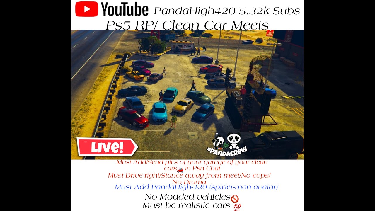 GTA V RP/Clean Meet (Ps5 Only🎮) Must Read Commands 🤖Must Drive Right💯 ...