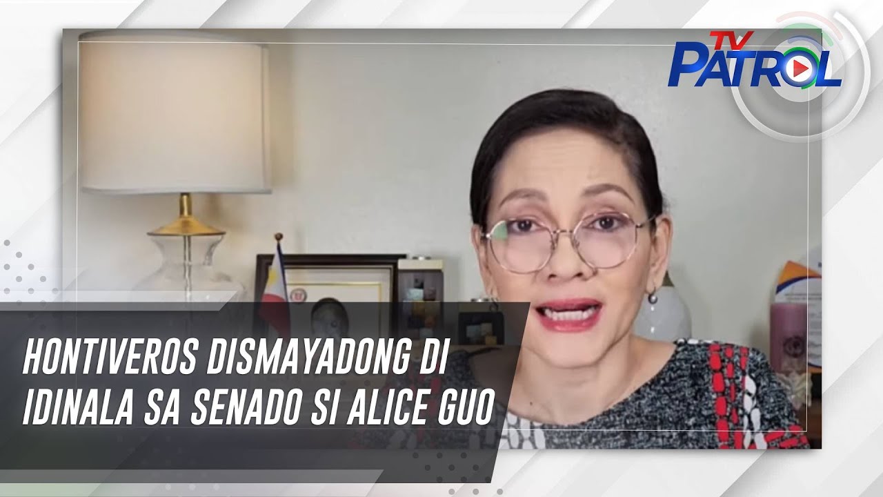 Hontiveros dismayadong di idinala sa Senado si Alice Guo | TV Patrol ...