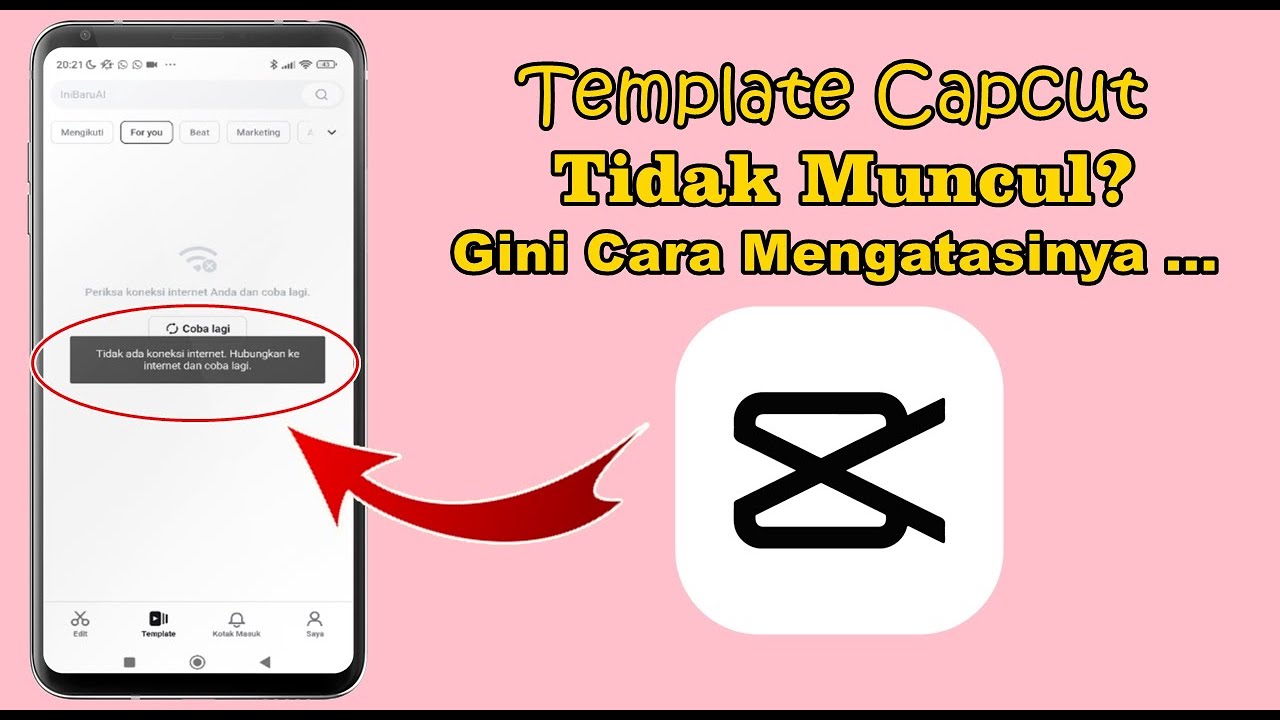 Cara Mengatasi Capcut Tidak Ada Koneksi Internet 2024 - YouTube