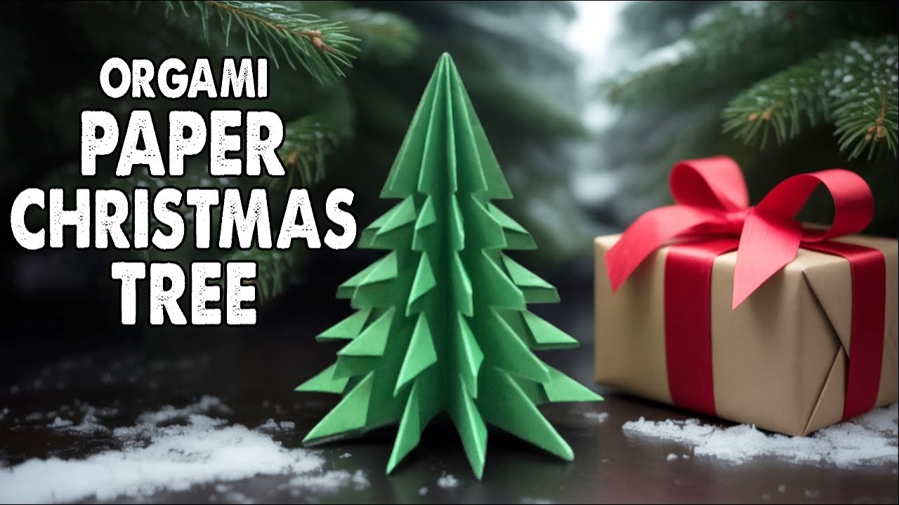 How To Make Origami Paper Christmas Tree | Easy DIY Holiday Decoration ...