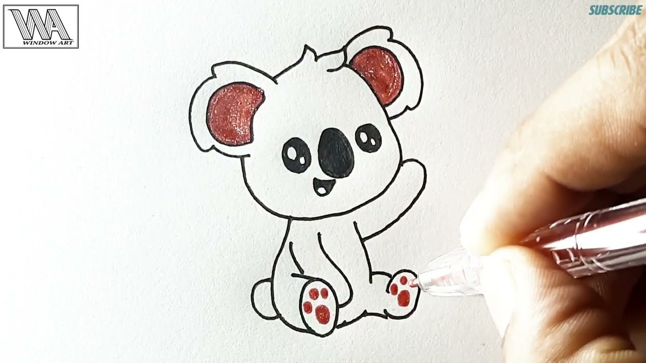 How To Draw A Cute Koala Step By Step Easy