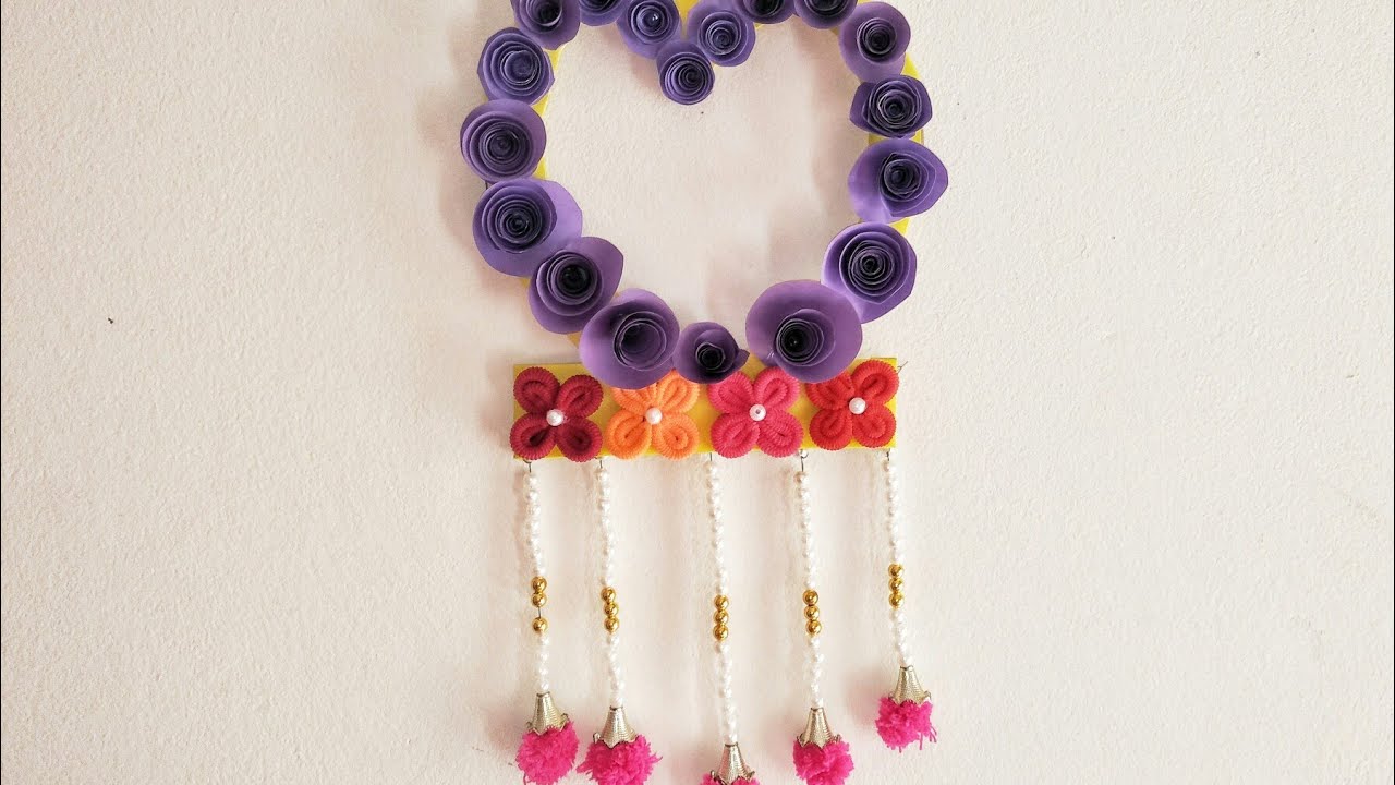 kagojer ful / how to make a love wall hanging room decor 2020 / কাগজের ...