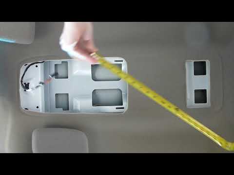 Overhead Roof Console Install Measurements NBS Chevy GMC 99-02