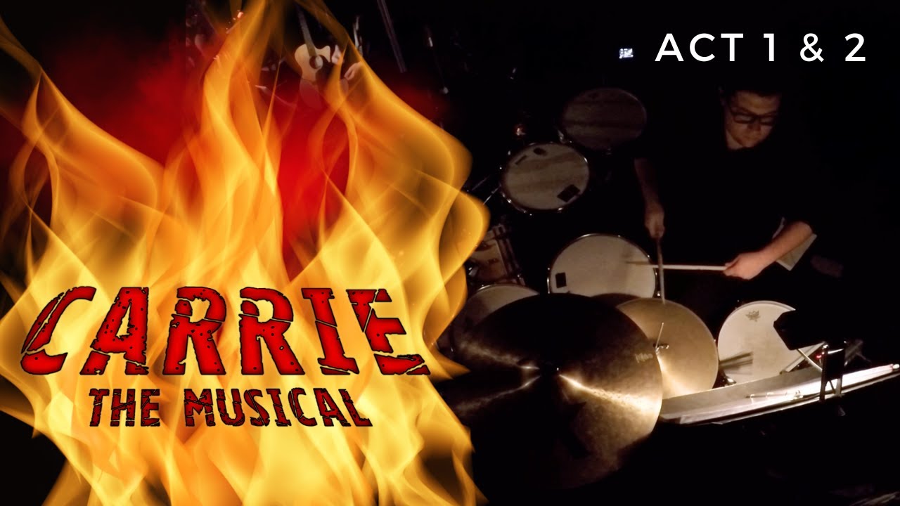 Carrie The Musical - FULL Drum Set Cam - YouTube