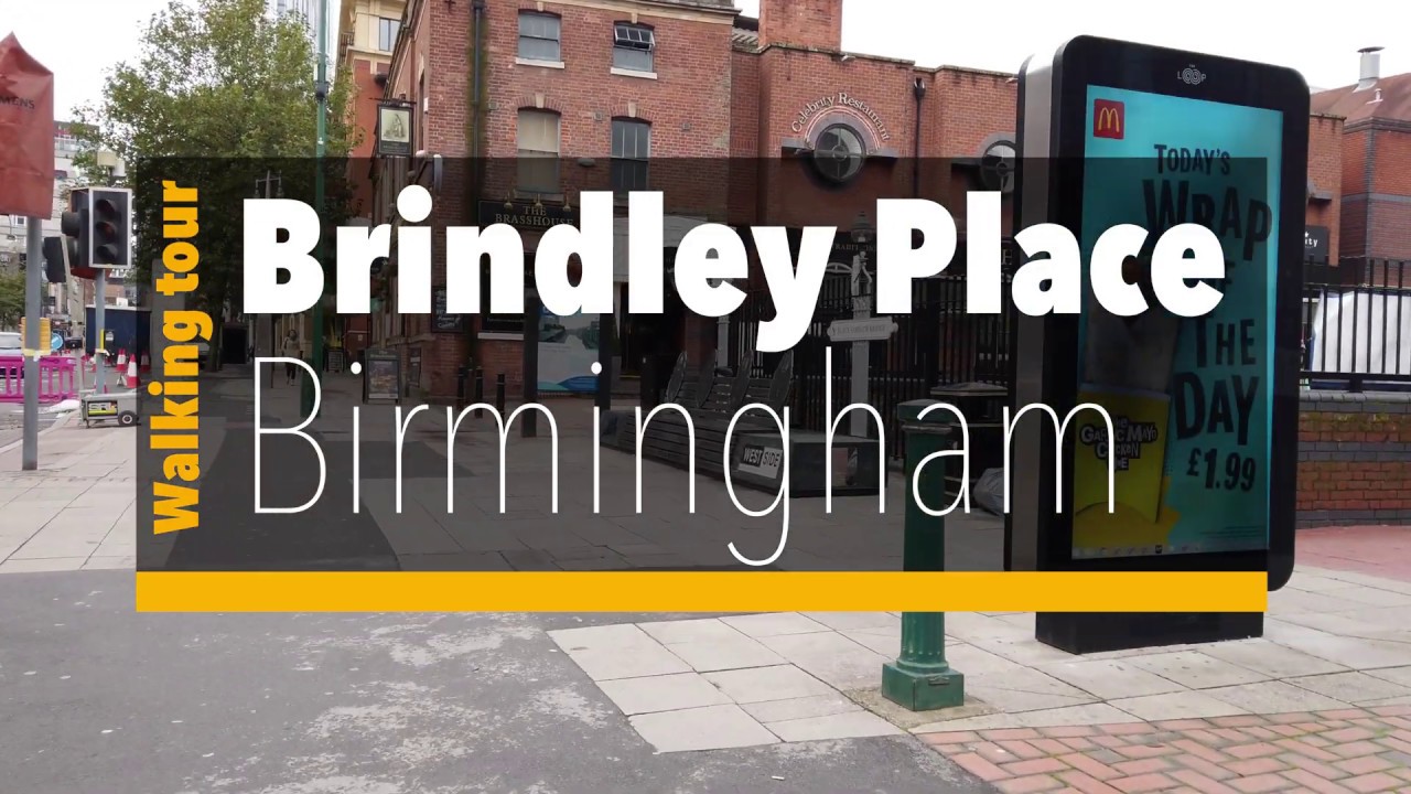 4K Brindley Place Birmingham - Walking tour - YouTube