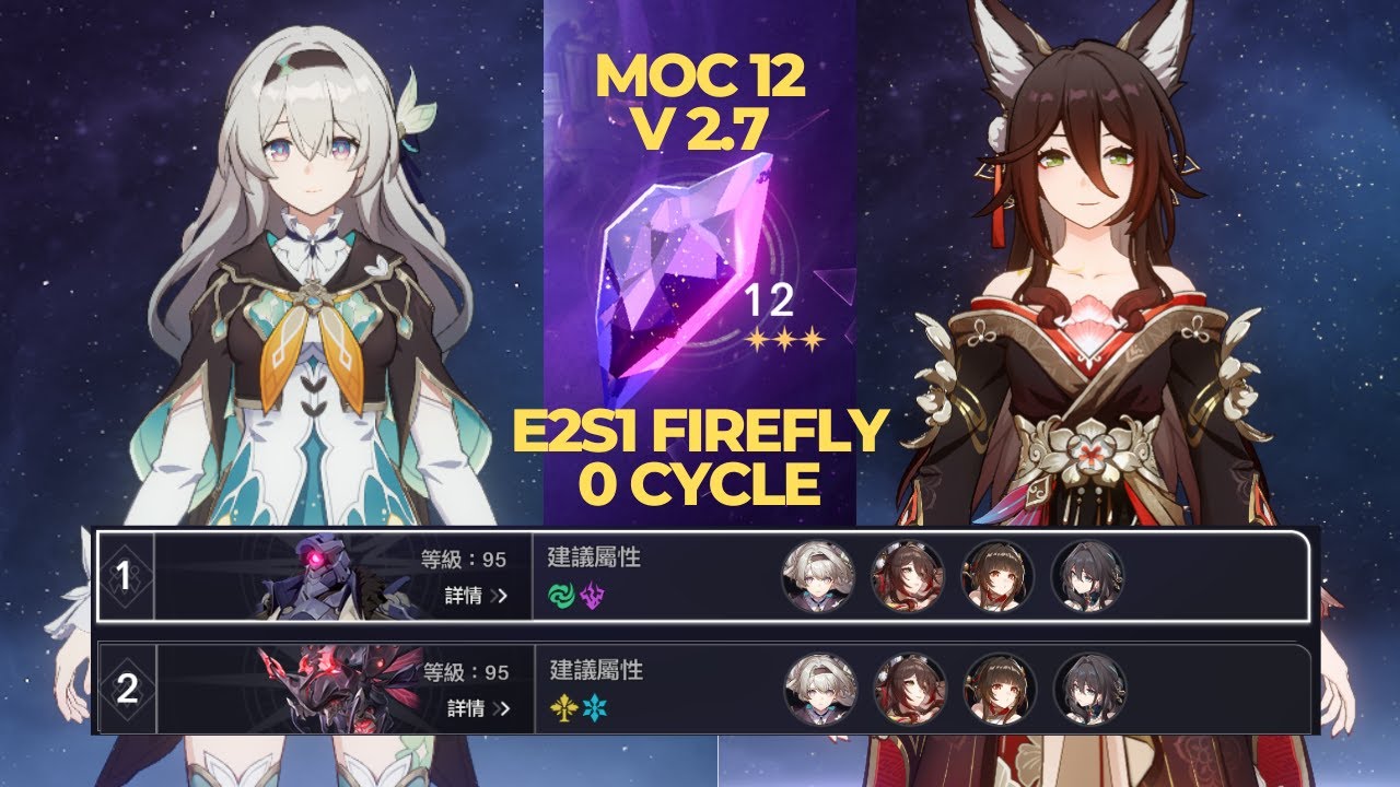 [HSR] [MoC 2.7] E2S1 Firefly E1S1Fugue O cycle both sides | 流螢13金0t史瓦羅 ...