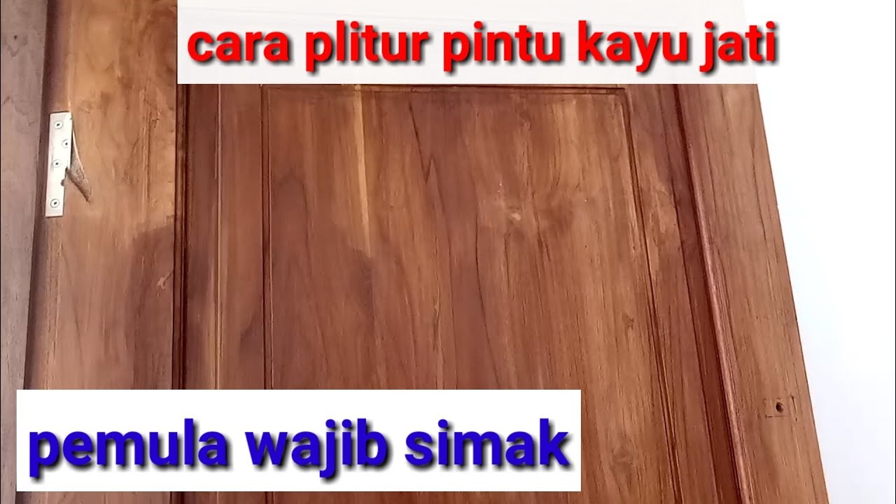 Cara plitur kayu jati manual hasilnya rapi - YouTube