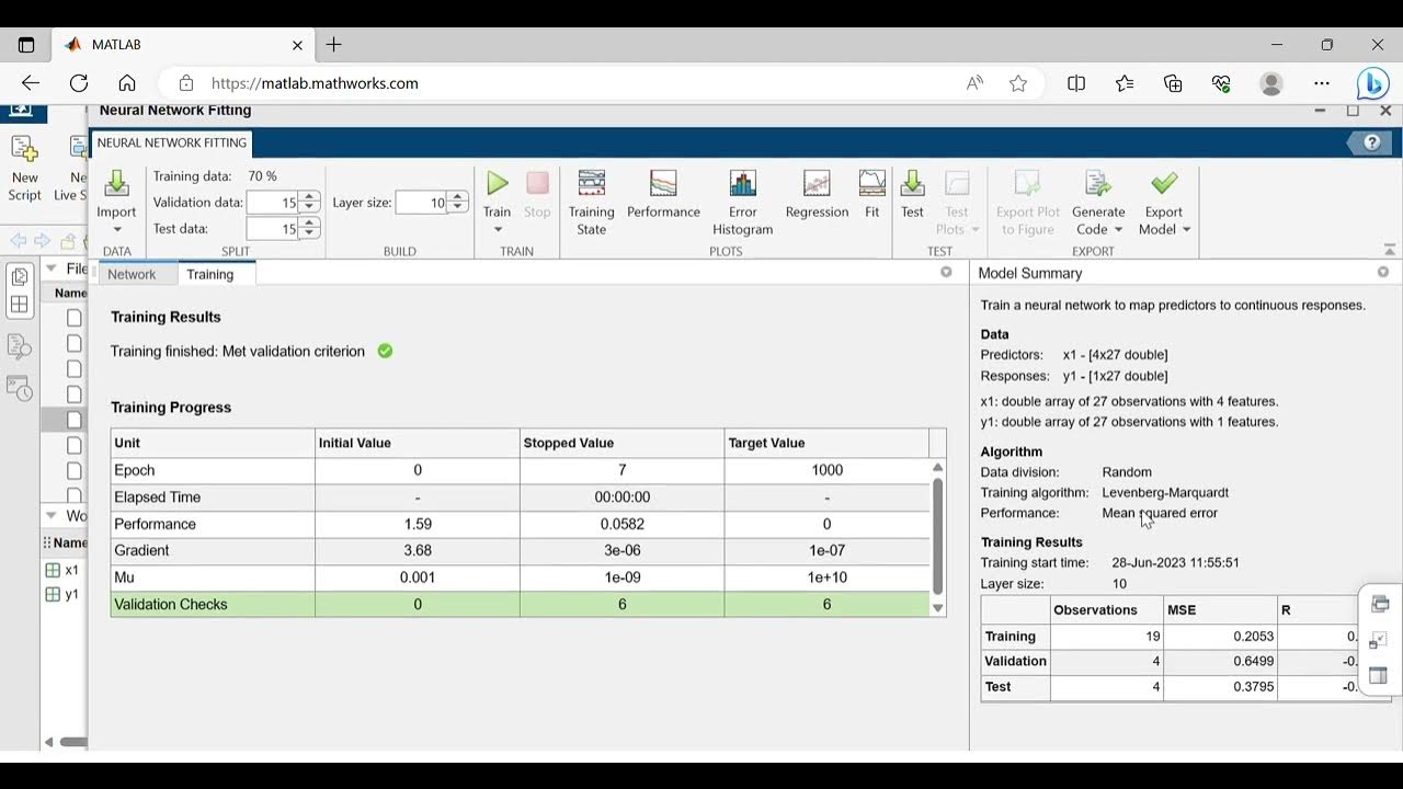 ANN in MATLAB - YouTube