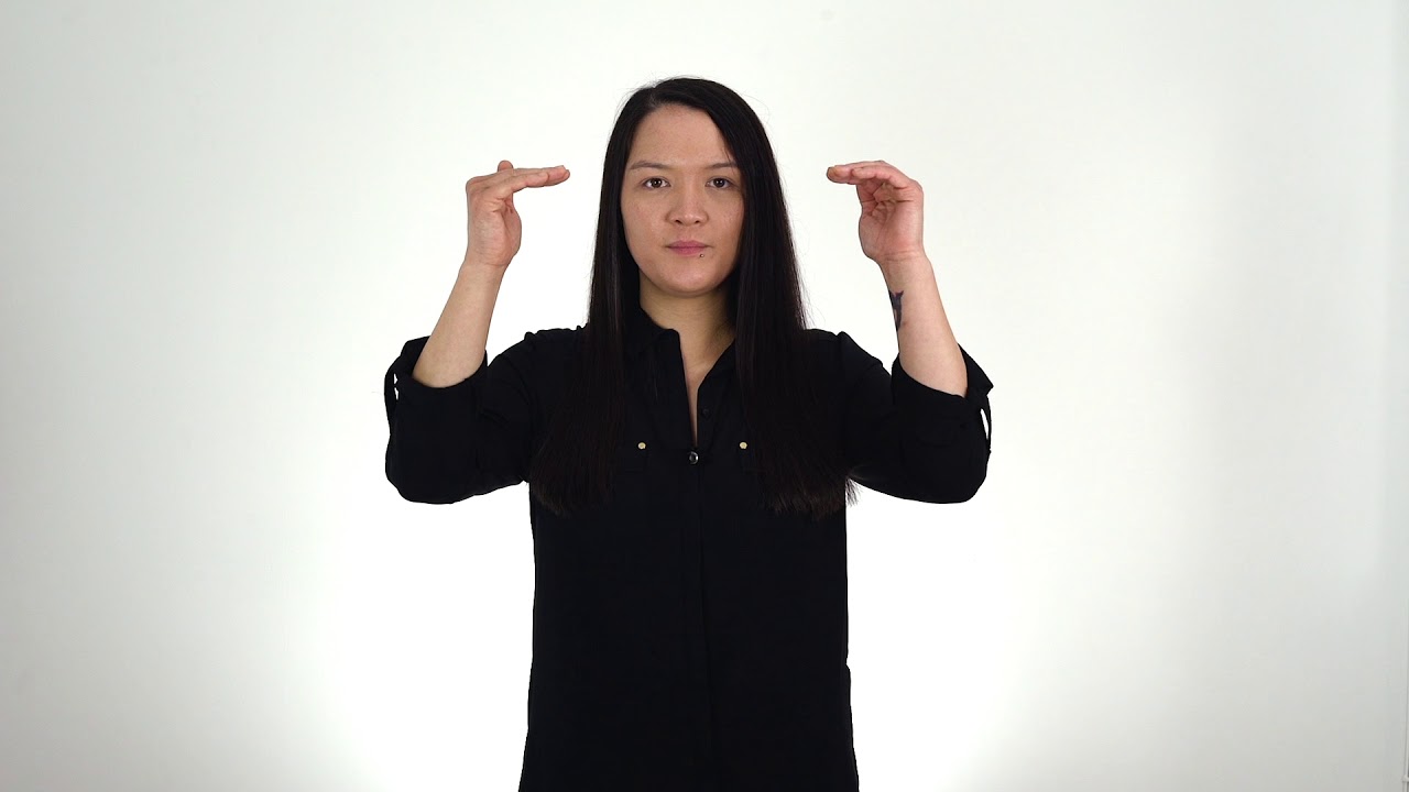 How to Sign: Above | BSL Sign Supported English - YouTube