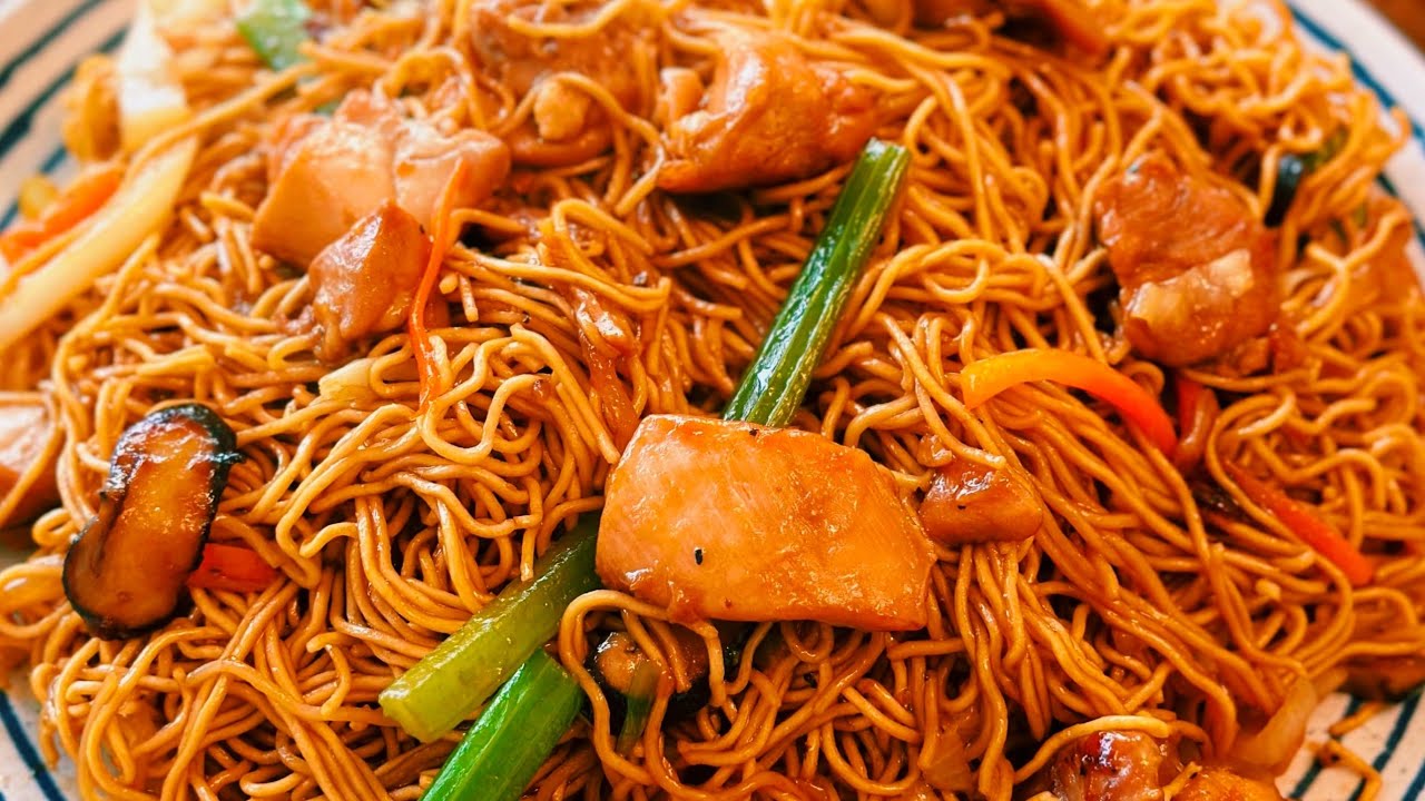 Nudles Macroni chicken ka tarika | chaumin | fry chicken Macroni Nudles ...