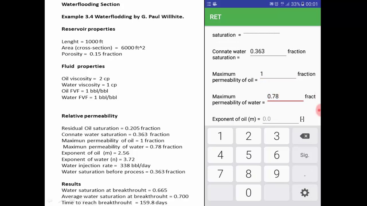 Reservoir Engineering Tools Waterflooding Section Tutorial - YouTube