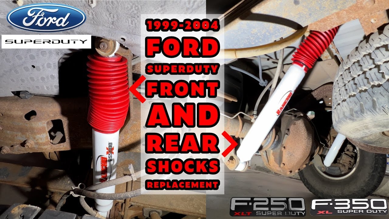 1999-2004 Ford Superduty Front And Rear Shocks Replacement How-To - YouTube