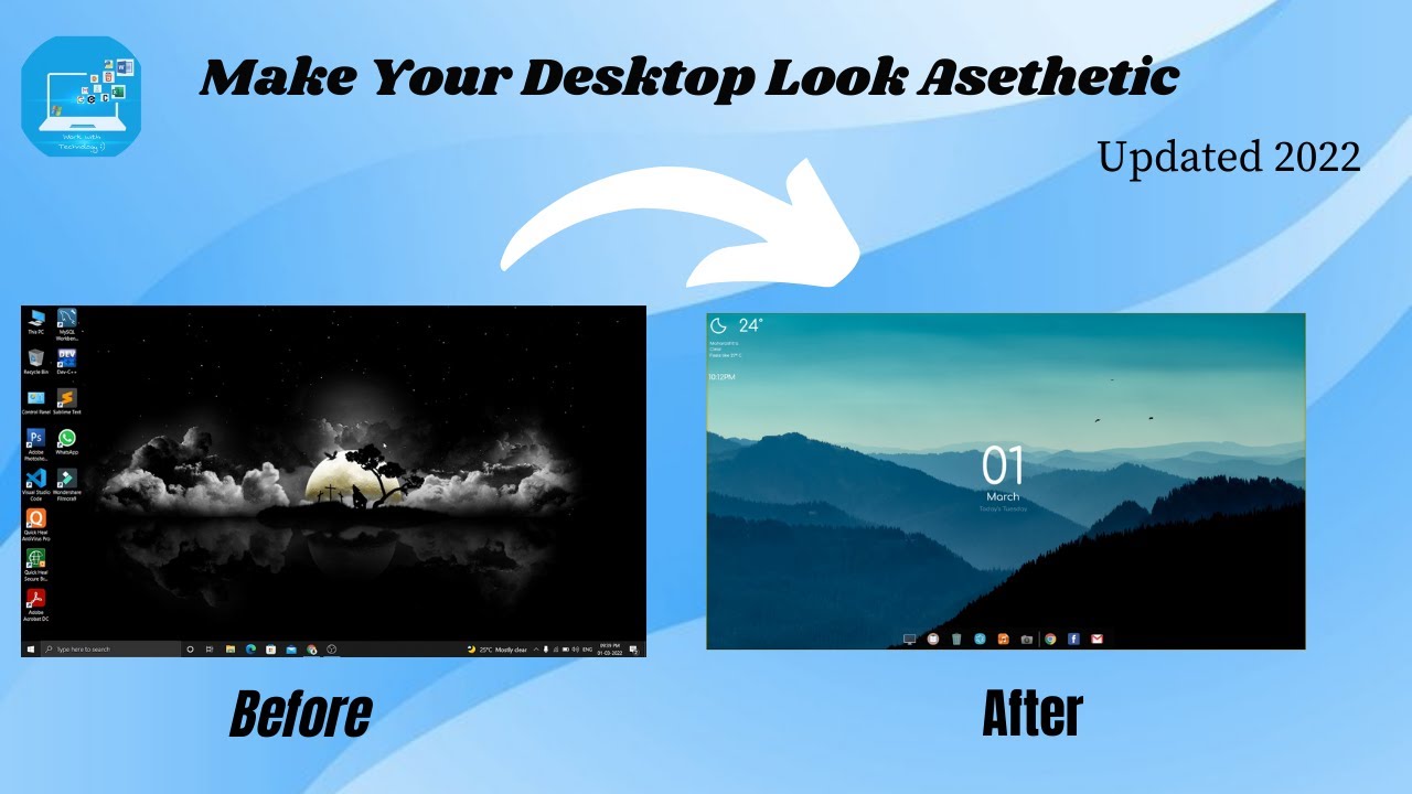 How To Make Your Desktop Look Aesthetic - Updated 2022 || # ...