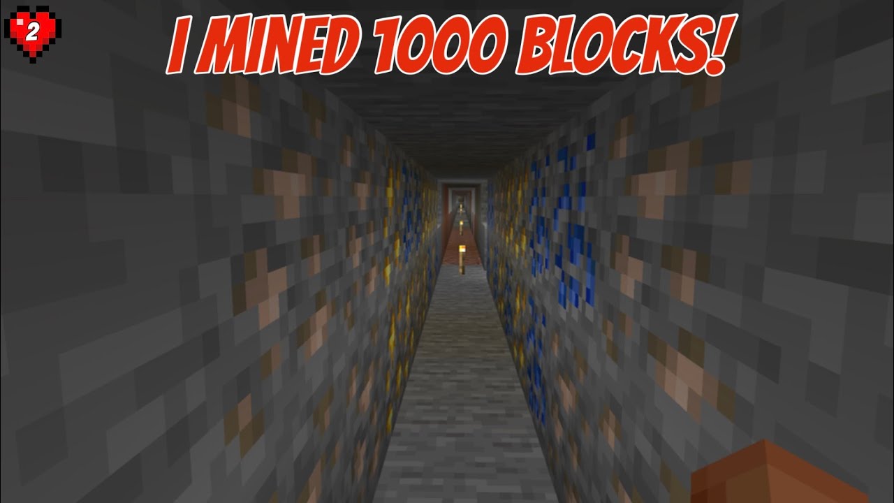 I MINED 1000 BLOCKS TO GET OP in Survival Minecraft! - YouTube