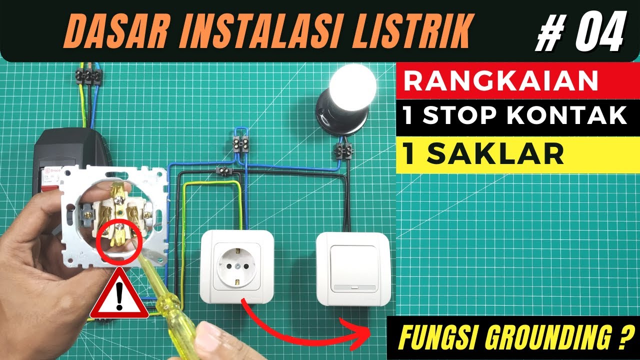 HOW TO INSTALL A LAMP WITH SINGLE SWITCH AND SOCKET #04 - YouTube