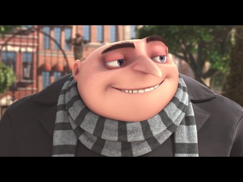 Как нарисовать Грю из Гадкий Я. Рисунок на стене. Grew Despicable Me ...