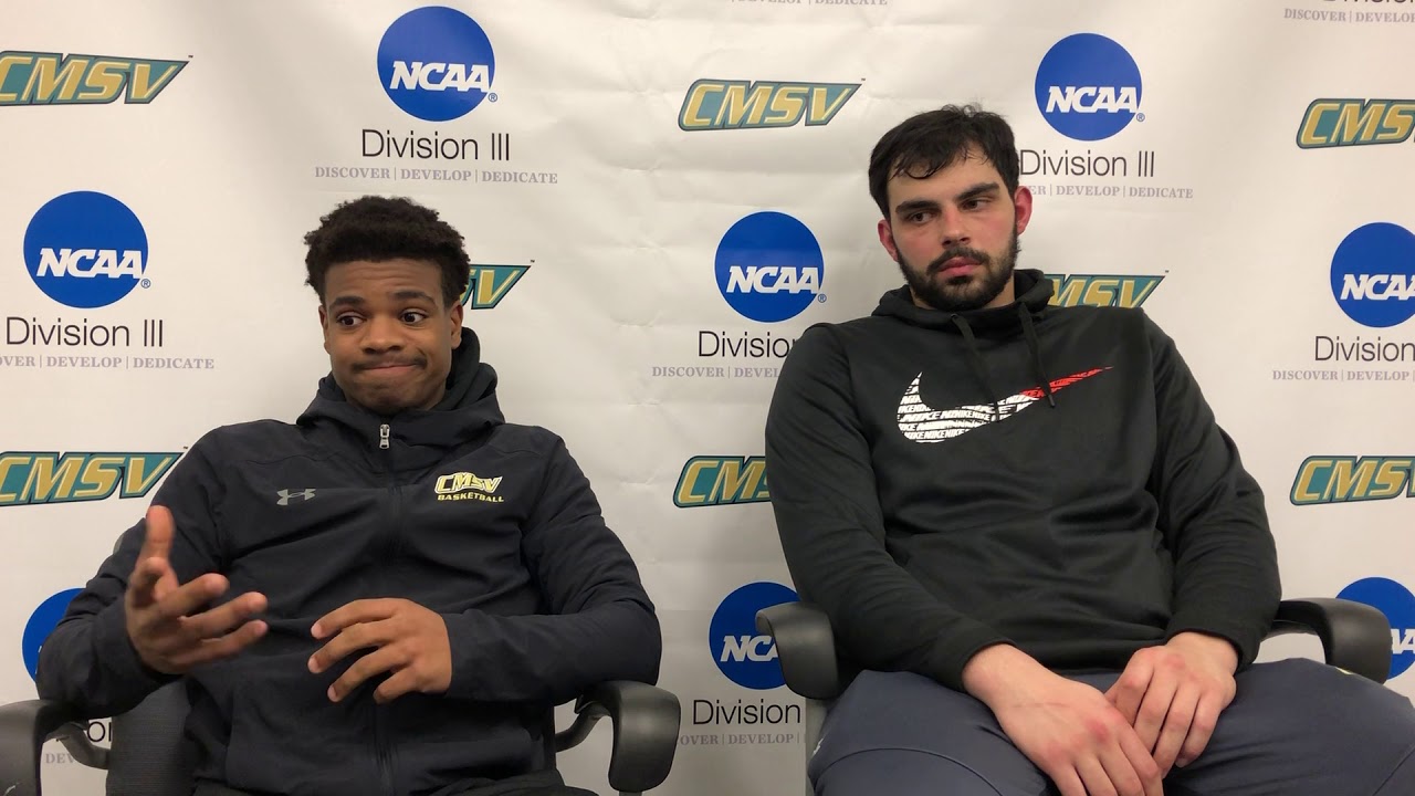 CMSV Men's Basketball Post Game Press Conference: SUNY Maritime - YouTube