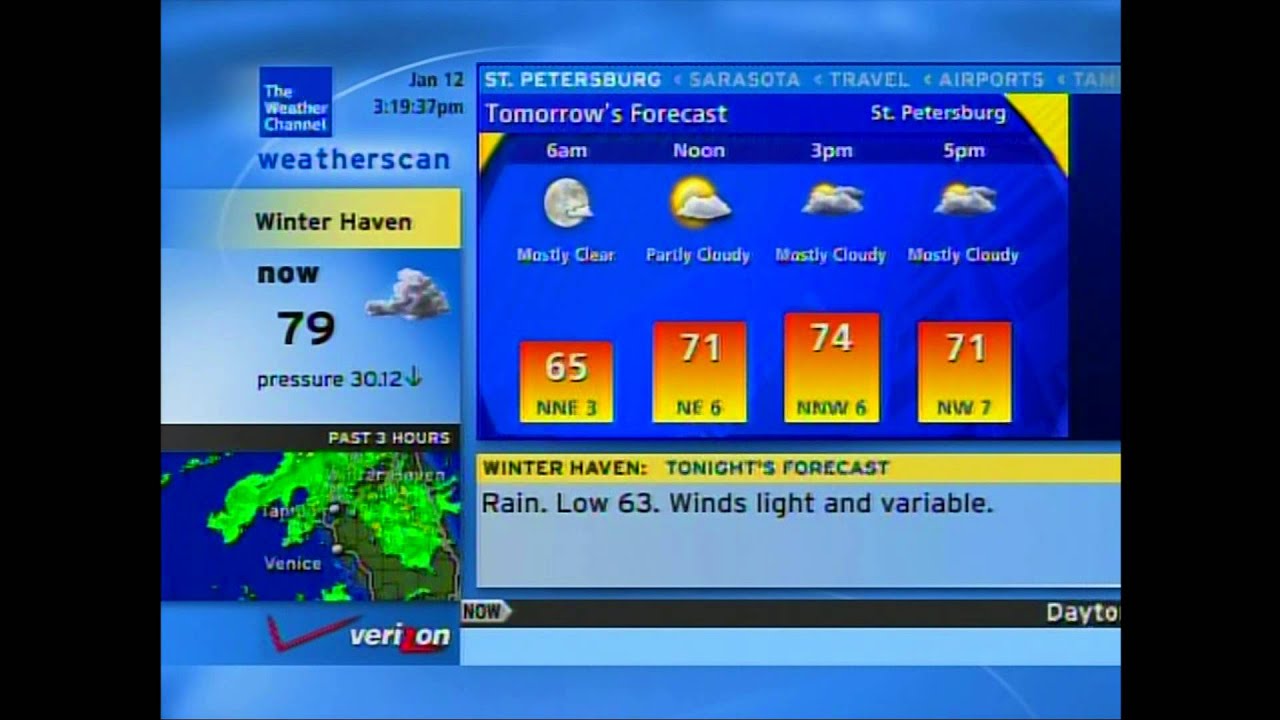Weatherscan - January 12th, 2015 - YouTube