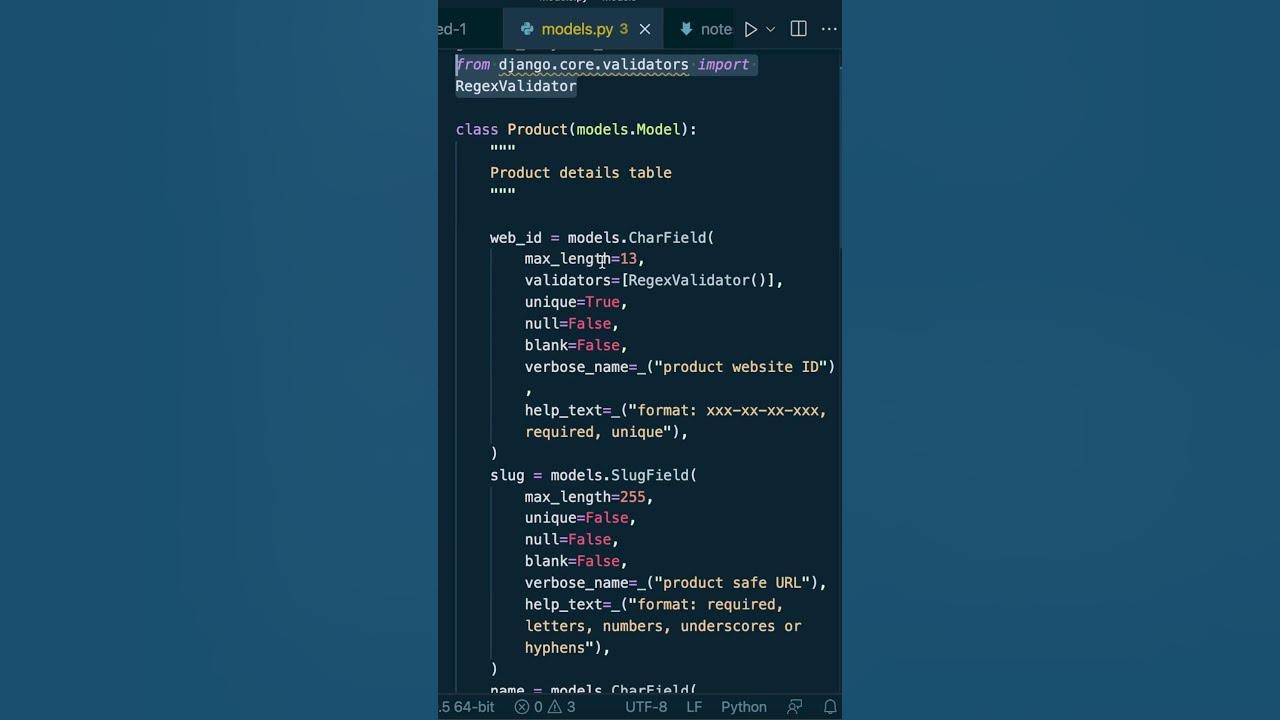 Django Shorts Custom Model Field Validator Youtube