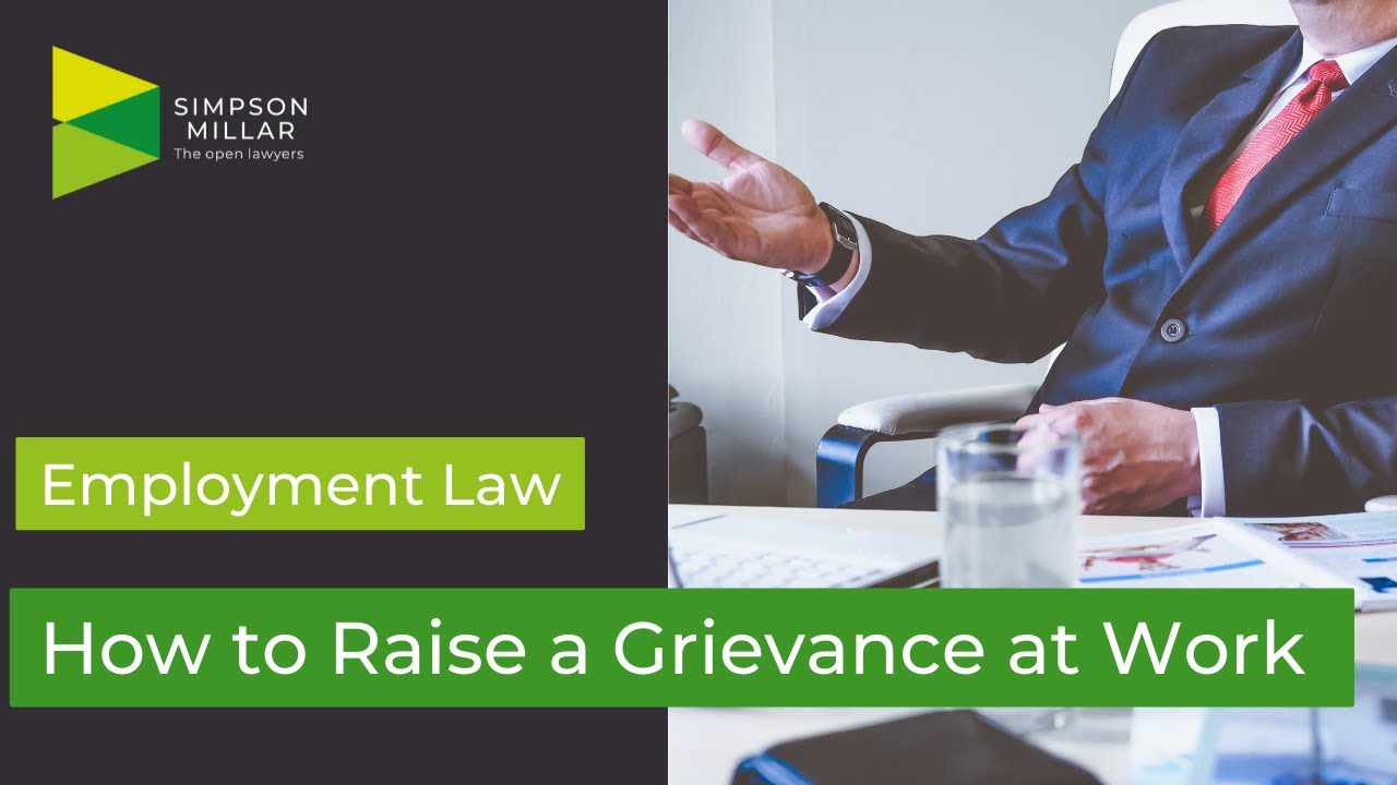 How to Raise a Grievance at Work | UK Employment Lawyer Explains - YouTube