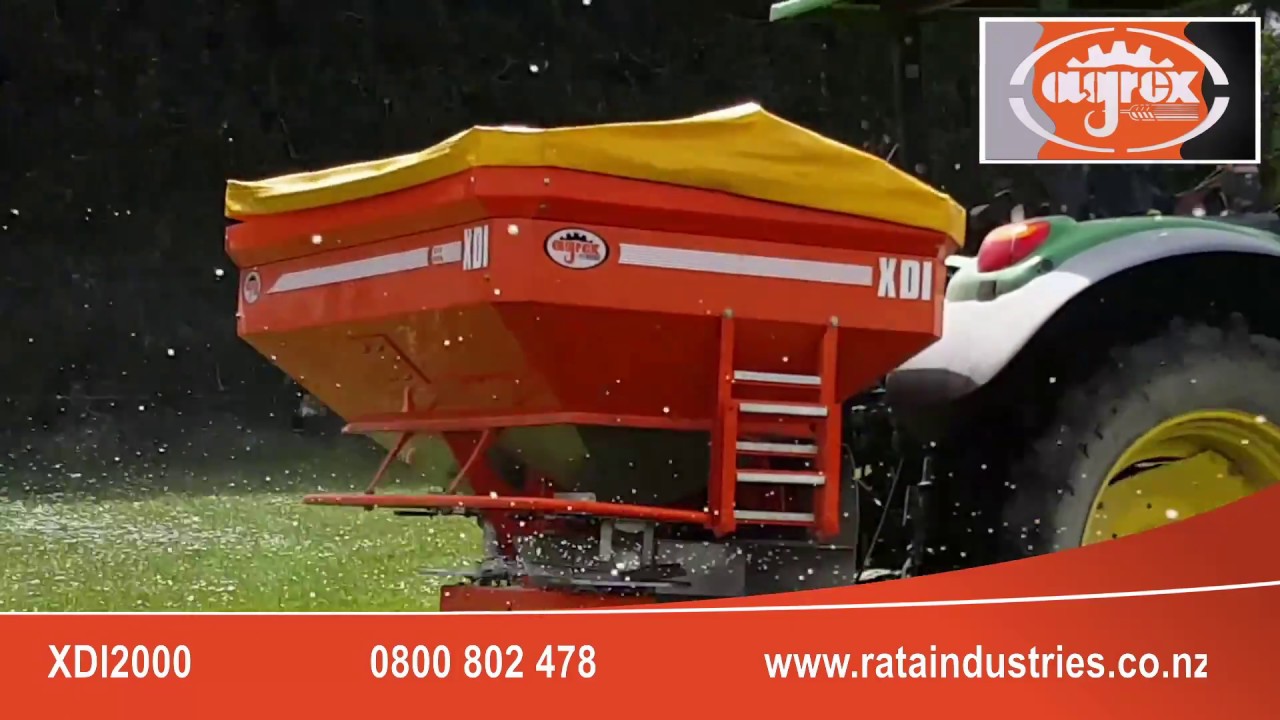 Agrex XDI2000 3PL Spreader - YouTube