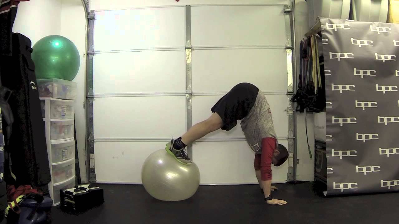 Core Exercise - Physioball Pikes - YouTube